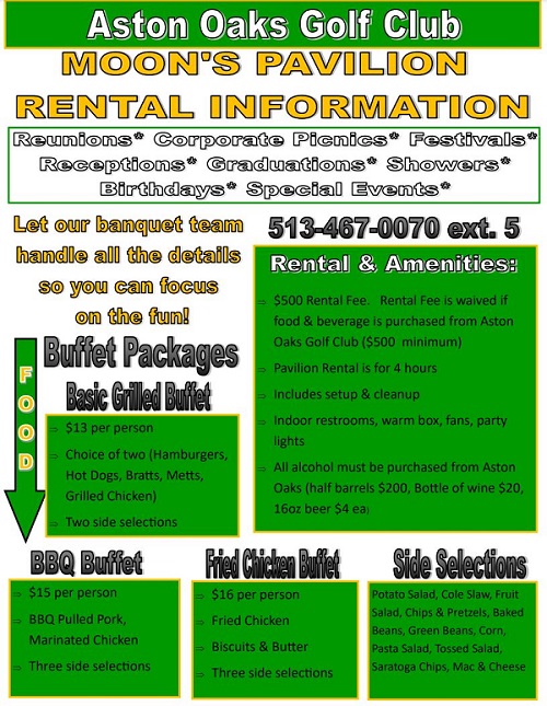 Facilities - Aston Oaks Golf Club